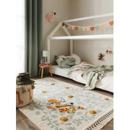 Lytte Kinderteppich Hana Cream/Gr&uuml;n 90x130 cm - Teppich f&uuml;r Kinderzimmer