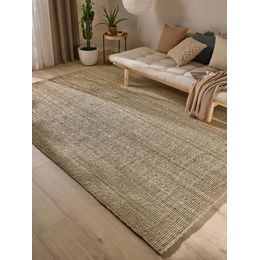 benuta Pure Juteteppich Svea Braun 200x300 cm - Naturfaserteppich aus Jute