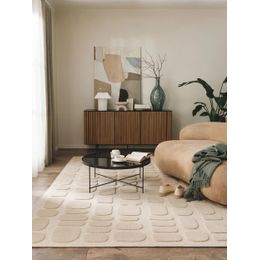 benuta Pure Wollteppich Malin Beige 120x170 cm - Naturfaserteppich aus Wolle