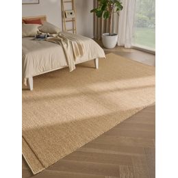 benuta Pure Wollteppich Imke Apricot 120x170 cm - Naturfaserteppich aus Wolle