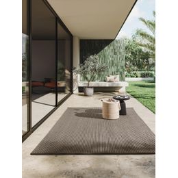 benuta Finest In- & Outdoor-Teppich Vivana Grau/Taupe 160x230 cm - Teppich f&uuml;r Balkon, Terrasse & Garten