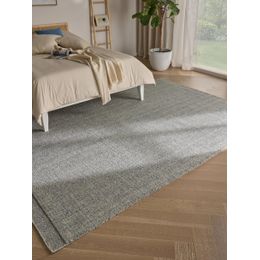 benuta Pure Wollteppich Imke Blau 160x230 cm - Naturfaserteppich aus Wolle