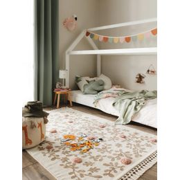 Lytte Kinderteppich Hana Cream/Rosa 90x130 cm - Teppich f&uuml;r Kinderzimmer