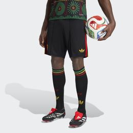 adidas Performance Sportshorts 'Jamaika 26 x Bob Marley' Herren Gr&ouml;&szlig;e XXL gelb / gr&uuml;n / rot / schwarz