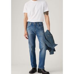Levi's Straight-Jeans LEVI'S "501 LEVI'S ORIGINAL", Herren, Gr. 36, L&auml;nge 34, blau (the fairway), Denim/Jeans, Obermaterial: 99% Baumwolle, 1% Elasthan, normal lang, Jeans Straight-Jeans, mit Markenlabel, Topseller