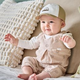 Overall MaxiMo, M&auml;dchen, Gr. 86/92, N-Gr, beigemeliert, l&ouml;we, Web, Obermaterial: 100% Baumwolle, Overalls Overall, Beigemeliert, L&ouml;we, Musselin, Overall, Unisex