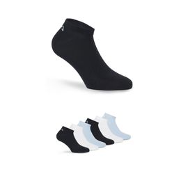 Socken Fila "UNISEX INVISIBLE PLAIN SOCKS", Damen, Gr. 39-42, blau (sky), Baumwolle, Elasthan, Polyester, elastisch, Socken Socken, mit eingestricktem Logo