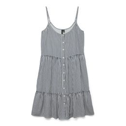 V&eacute;ro Moda Vero Moda Kleid 'VMBumpy' Damen Gr&ouml;&szlig;e 38 marine / wei&szlig; Sommerkleid