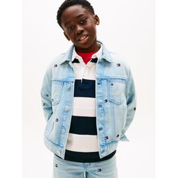 Tommy Hilfiger Jacke Jungen Gr&ouml;&szlig;e 110 hellblau / dunkelblau / rot