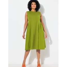 Ulla Popken Kleid Damen Gr&ouml;&szlig;e 46/48 kiwi Winterkleid