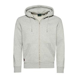 Superdry & Co Zip-Up Hoodie 'Essential' male Grey size XXL
