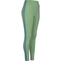 Damen Leggings mit Streifenband eucalyptus, Gr&ouml;&szlig;e 38