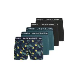 Jack & Jones Jack & Jones Boxershorts 'JACJAKE' Herren Gr&ouml;&szlig;e M marine / navy / gelb / schwarz
