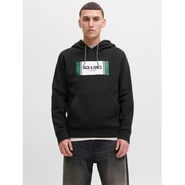 Jack & Jones Jack & Jones Sweatshirt 'JJHayato' Herren Gr&ouml;&szlig;e M gr&uuml;n / schwarz / wei&szlig;