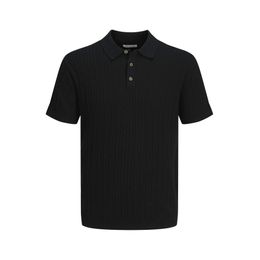 Jack & Jones Jack & Jones Polo-Shirt 'JJEEMIL' Herren Gr&ouml;&szlig;e S schwarz