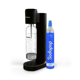 SODAPOP Wassersprudler Cooper, Schwarz, Kunststoff, 12.8x44.90x23.10 cm, Lfgb, FSC Mix, K&uuml;chenger&auml;te, Wasseraufbereitung, Wassersprudler