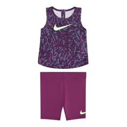 Nike Sportswear Set M&auml;dchen Gr&ouml;&szlig;e 86/92 pastellgr&uuml;n / lila / helllila / schwarz