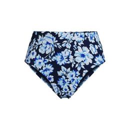LANDS' END High Waist Bikinihose, leichtes Shaping, Damen,  Blau, Elasthan/Nylon-Mischung, by Lands' End