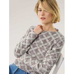 Walbusch Boucle Sweatshirt Kaminkragen