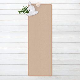 Bilderwelten Yogamatte Kork Unifarben beige Training Sportmatte - Macchiato - Gymnastik rutschfest