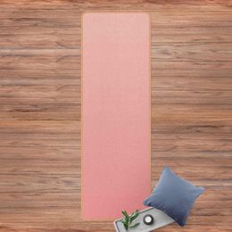 Bilderwelten Yogamatte Kork Illustration rosa Training Sportmatte - Farbverlauf Rosa - Gymnastik rutschfest