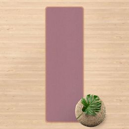 Yogamatte Kork - Malve - Unifarben violett Training Sportmatte Gymnastik rutschfest