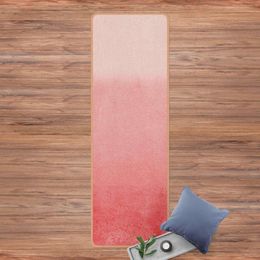 Bilderwelten Yogamatte Kork Illustration rosa Training Aquarell - Spiel der Farben Verblassende Koralle - Gymnastik rutschfest