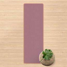 Yogamatte Kork - Malve - Unifarben violett Training Sportmatte Gymnastik rutschfest