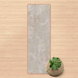 Yogamatte Kork - Shabby Betonoptik - Motiv grau Training Steinoptik Beton rutschfest