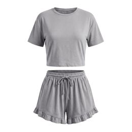 Imily Bela Shorty Damen Gr&ouml;&szlig;e XL grau Sommerkleid