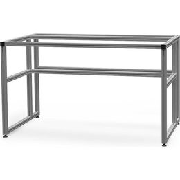 bedrunka hirth workalu Arbeitstisch, Grundgestell, Aluminium, 4-Fu&szlig;, BxH 700 x 850 mm
