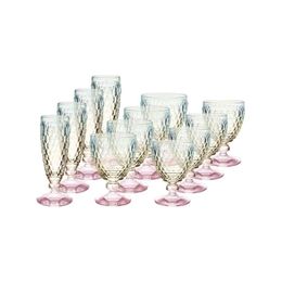 Villeroy & Boch Villeroy & Boch 12er Set Wein- und Sektgl&auml;ser-Set Boston Pearl in bunt | Gr.: onesize
