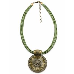 Collezione Alessandro Kurze Kette " Ciondolo " in oliv | Gr.: onesize