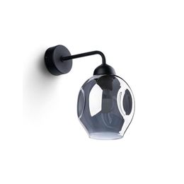 Nice Lamps Wandleuchte GARTEN 1 schwarz (L)25cm (B)15cm (H)29cm | Gr.: onesize