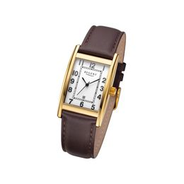Regent Uhren Analog-Armbanduhr Regent Lederarmband dunkelbraun klein (ca. 29mm) | Gr.: onesize