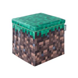 Minecraft Sitz- und Aufbewahrungsbox, Grasblock | Gr.: onesize