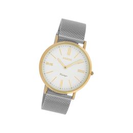 Analog-Armbanduhr Oozoo Vintage Series silber gro&szlig; (ca. 40mm) | Gr.: onesize