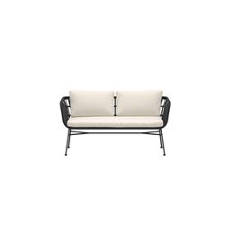 ebuy24 Gartensofa Isola Schwarz 140 x 67 cm | Gr.: onesize