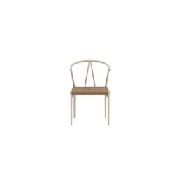 ebuy24 Gartenstuhl Alfons Beige 55 x 58 cm | Gr.: onesize