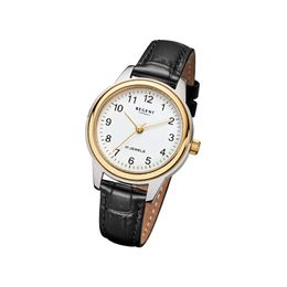 Regent Uhren Analog-Armbanduhr Regent Lederarmband schwarz mittel (ca. 32mm) | Gr.: onesize