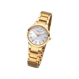 Regent Uhren Analog-Solaruhr Regent Metallarmband gold klein (ca. 30mm) | Gr.: onesize