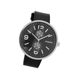 Analog-Armbanduhr Oozoo Timepieces schwarz extra gro&szlig; (ca. 46mm) | Gr.: onesize