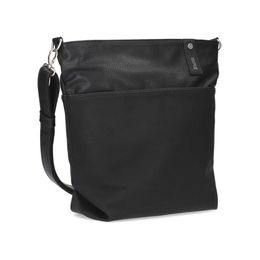 Zwei Jana J12 - Schultertasche 33 cm (papaya) in nubuk-black | Gr.: onesize