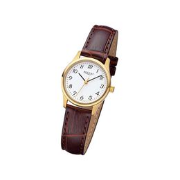 Regent Uhren Analog-Armbanduhr Regent Lederarmband braun klein (ca. 26,5mm) | Gr.: onesize