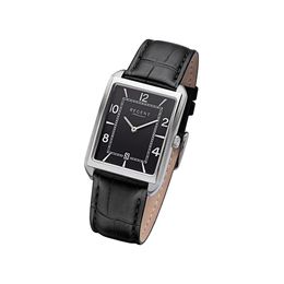 Regent Uhren Analog-Armbanduhr Regent Lederarmband schwarz extra gro&szlig; (ca. 28,5x41,5mm) | Gr.: onesize