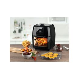 Gourmet Maxx Hei&szlig;luft-Fritteuse Digital 9in1 1800W schwarz Schwarz | Gr.: onesize