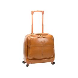 Bric'S BRIC`s Life Pelle 4-Rollen Businesstrolley Leder 43 cm Laptopfach in cognac | Gr.: onesize