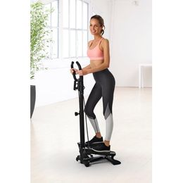 vitalmaxx Fitnesstrainer Swing Stepper schwarz mit 2 B&auml;ndern Schwarz | Gr.: onesize
