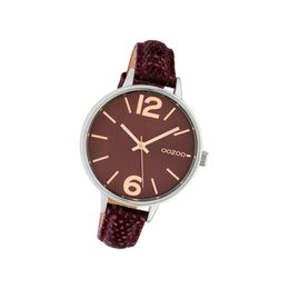 Analog-Armbanduhr Oozoo Timepieces braun gro&szlig; (ca. 42mm) | Gr.: onesize
