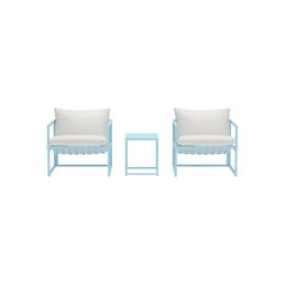 ebuy24 Loungeset Messina Hellblau 40 x 50 cm | Gr.: onesize